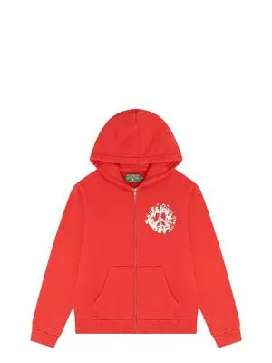 DENIM TEARS University Zip Hoodie - Red