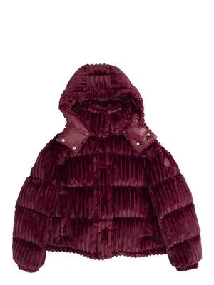 Moncler Daos Cowneck Corduroy Jacket - Red