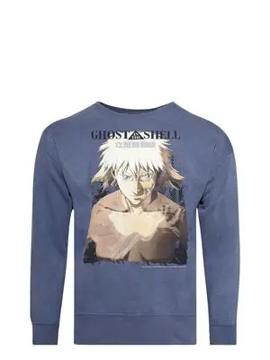 SAINT MXXXXXX X Ghost In The Shell Crewneck Sweatshirt - Blue