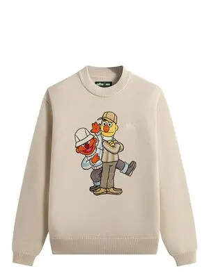 Kith X Sesame Street Bert X Ernie Crewneck Sweater - Cream