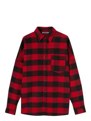 Palm Angels Classic Logo Overshirt - Red