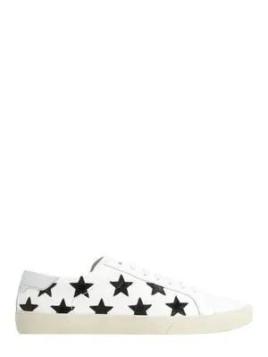 Saint Laurent Sl-06 Metallic California Low 'black Stars - White
