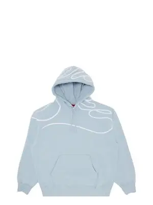 Supreme Shoulder Script Hooded Sweatshirt - Blue