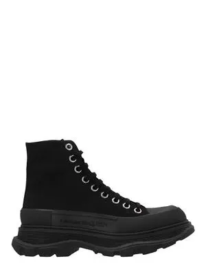 Alexander McQueen Tread Slick Lace-up Boots - Black