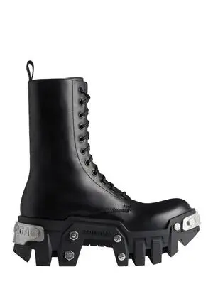 Balenciaga Bulldozer Lace-up Boot - Black