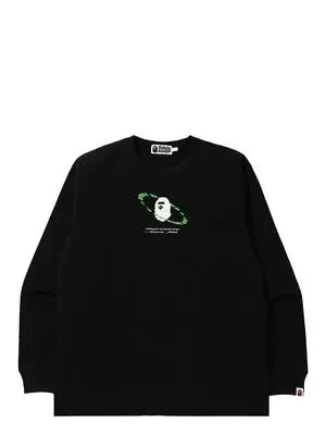 A BATHING APE Universe Ape Loose Fit Long-sleeve Tee - Black