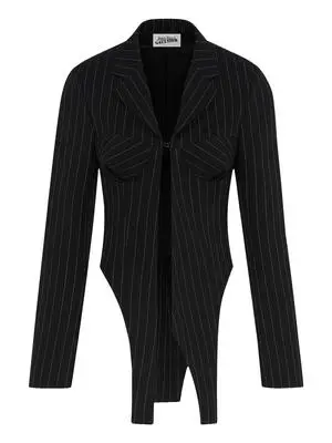 Jean Paul Gaultier Tailored Corset Jacket - Black