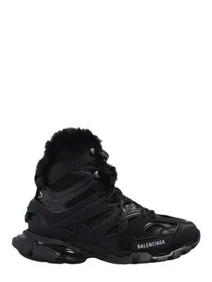 Balenciaga Track Hike High 'faux Fur - Black