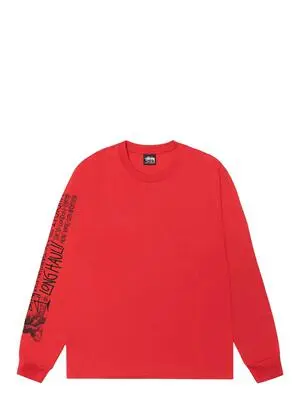 StÜssy Long Haul Long-sleeve Tee - Red