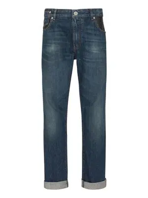 Balmain Regular Denim Pants - Blue