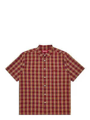 Supreme Mini Plaid Short-sleeve Shirt - Red