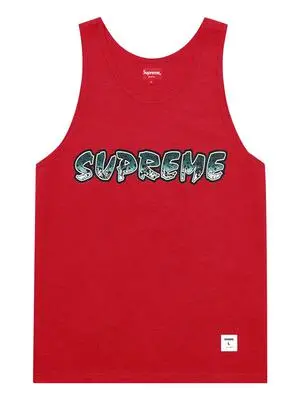 Supreme Splatter Tank Top - Red