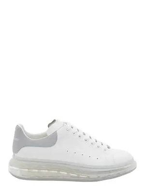 Alexander McQueen Oversized Sneaker With Clear Sole - White