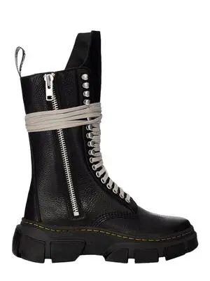 Rick Owens Dr. Martens X 1918 Dmxl Calf Length Boot - Black
