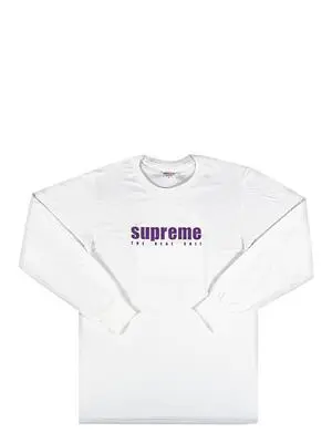 Supreme Long-sleeve Tee - White
