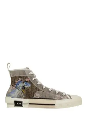 Dior Hajime Sorayama X B23 High-Top Sneakers Brown