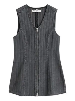 Our Legacy Biker Zip Vest - Grey