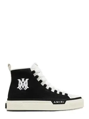 Amiri M.a. Logo Court High Sneakers - Black
