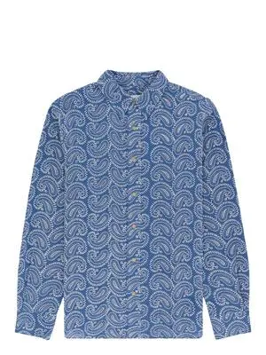 Aimé Leon Dore Paisley Embroidered Shirt - Blue