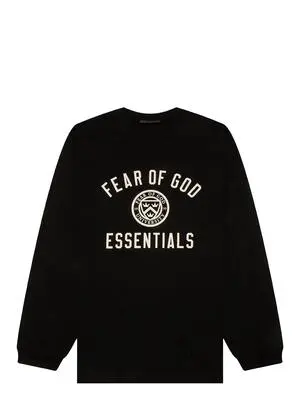 Fear Of God Essentials Jersey Long-sleeve Tee - Black