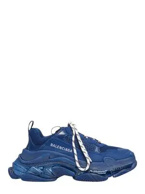 Balenciaga Triple S Clear Sole Sneakers Blue