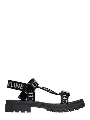 Celine Leo Strappy Sandal - Black