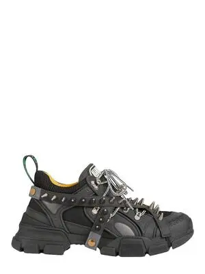 Gucci Flashtrek Removable Spikes Sneakers - Black