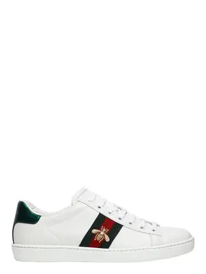 Gucci Ace Low 'bee Embroidered' Sneaker - White