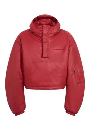 KUSIKOHC Padded Helmet Anorak Windbreaker - Red