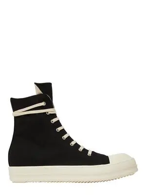 Rick Owens Strobe High Top Sneakers - Black