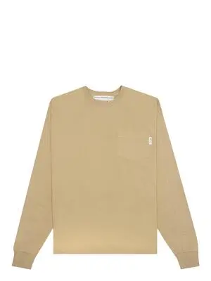 ADVISORY BOARD CRYSTALS Long-sleeve Pocket Tee - Tan