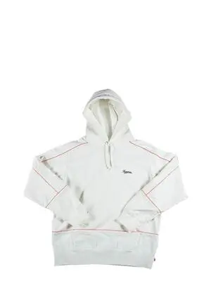Supreme Piping Hooded Sweatshirt - White