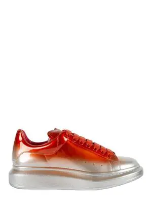 Alexander McQueen Oversized Sneaker With Metal Degrade Spray - Red