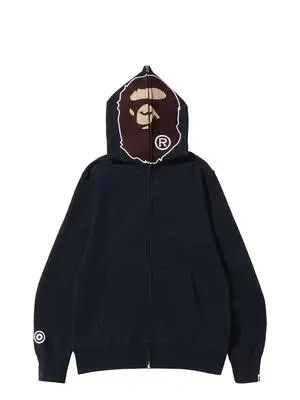 A BATHING APE Overdye 2nd Ape Full Zip Hoodie - Black