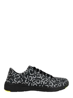 Gucci Reflex Leopard Print Sneakers - Grey