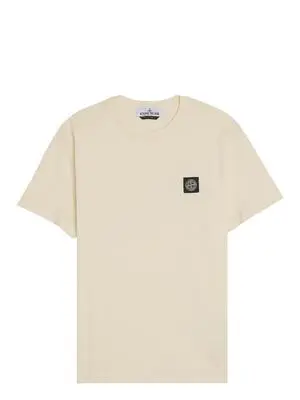 Stone Island Compass Patch T-shirt - Cream