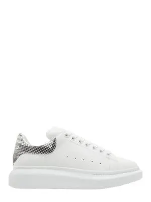 Alexander McQueen Oversized Sneaker With Pixelated Heel - White