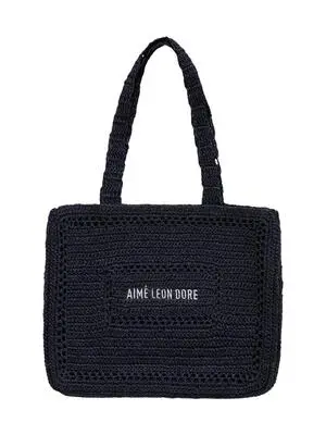 Aimé Leon Dore Crochet Tote - Blue