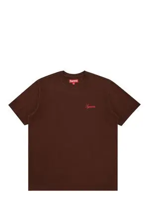 Supreme Washed Script Short-sleeve Top - Brown