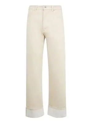 Bottega Veneta Colored Turned Up Jeans - White