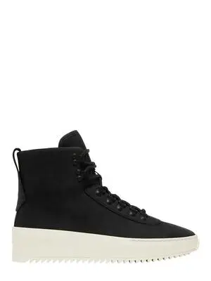 Fear Of God Hiking Nubuck Leather Lace-up Boots - Black