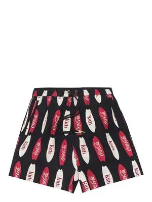 Kith X Coca-cola Surf Board Print Hardaway Short - Black
