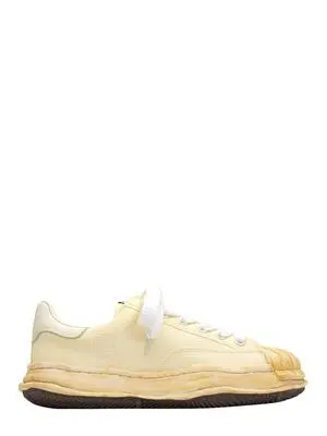 Mihara Yasuhiro Blakey Og Sole Canvas Low Top Sneaker - Cream