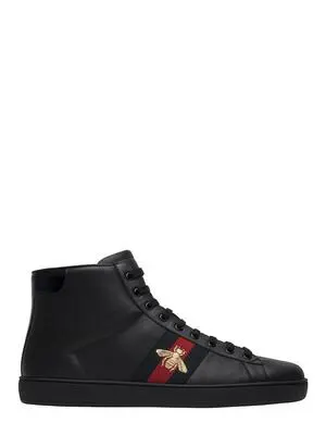 Gucci Ace High-top Sneakers - Black