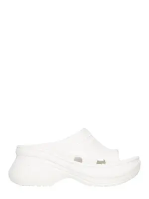 Balenciaga Crocs X Pool Slide Sandal - White
