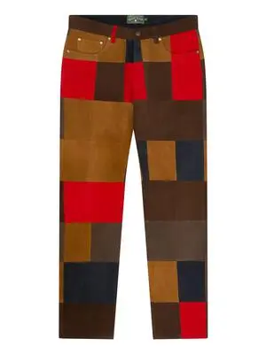 DENIM TEARS Night-off Suede Pants - Multicolor