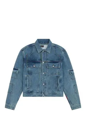 SP5DER Denim Trucker Jacket - Blue
