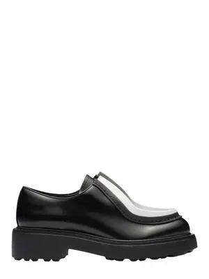 Prada Brushed Leather Lace-up - Black