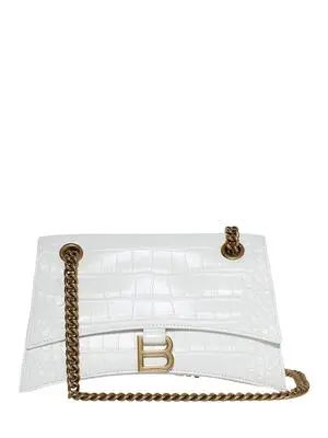 Balenciaga Crush Chain Bag - White