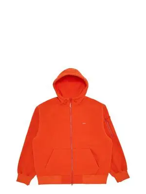 Supreme Windstopper Zip Up Hooded Sweatshirt - Orange